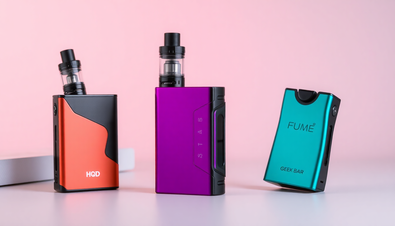 Top Trends in Vaping: Exploring HQD, Fume, and Geek Bar Brands – HQDfume
