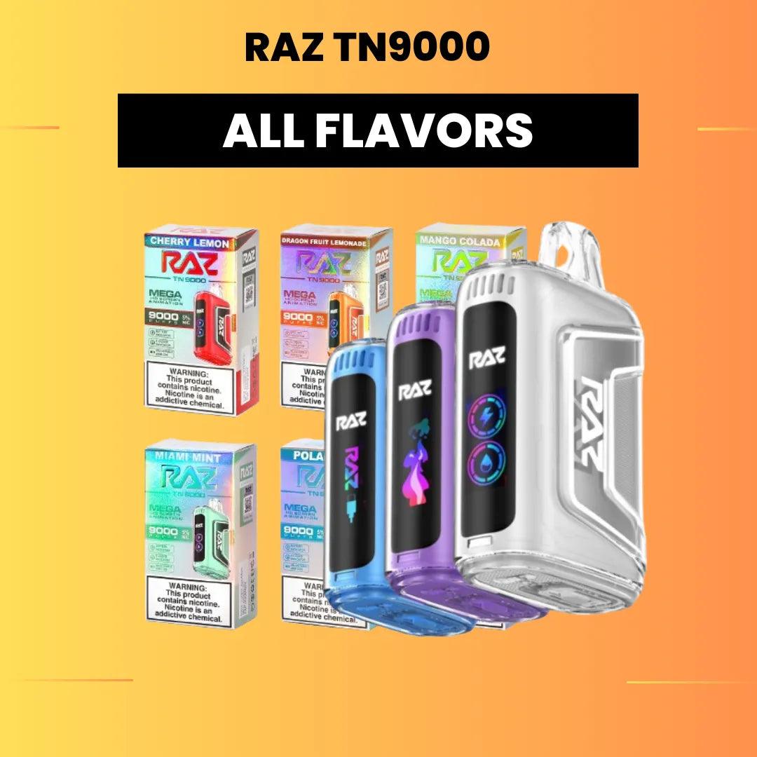 Shop RAZ TN9000 Disposable Vapes | 30 % OFF – HQDfume